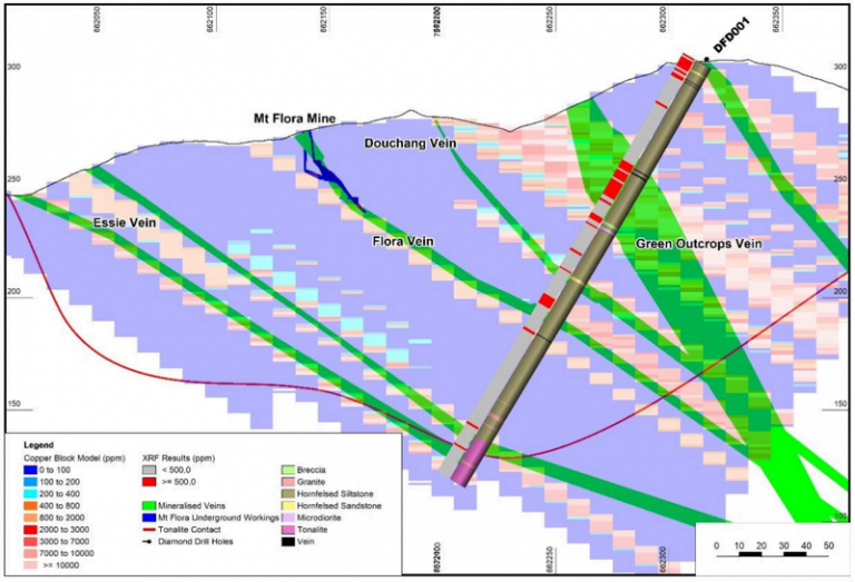 Drilling at Mount Flora - Kenex
